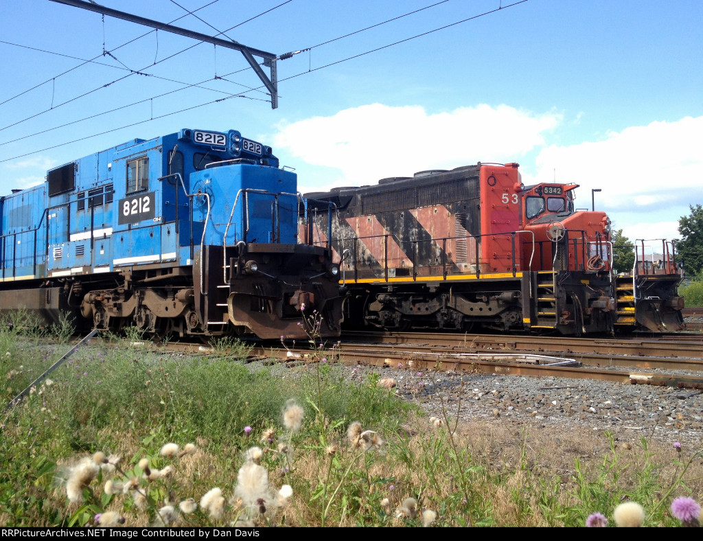 Ex Conrail and Ex CN power sit next to eachother